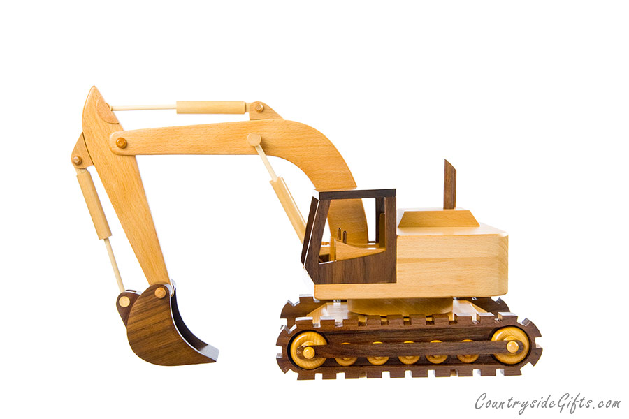 Wooden Model Excavator : Countryside Gifts, LLC